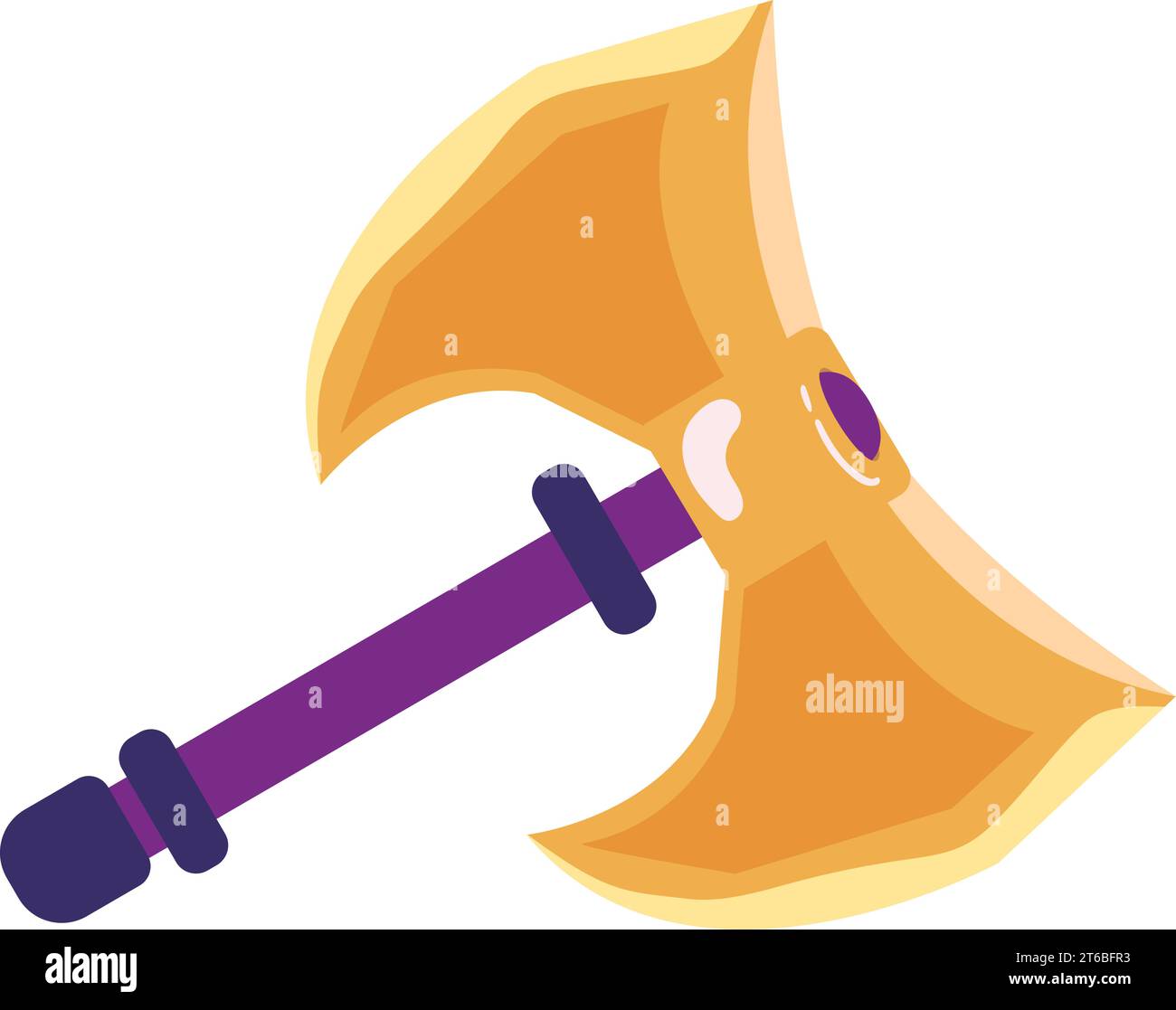 Isolated colored medieval axe weapon sketch icon Vector Stock Vector ...
