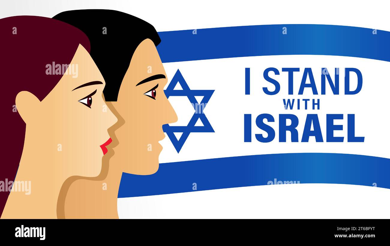 I support israel Stock Vector Images - Alamy