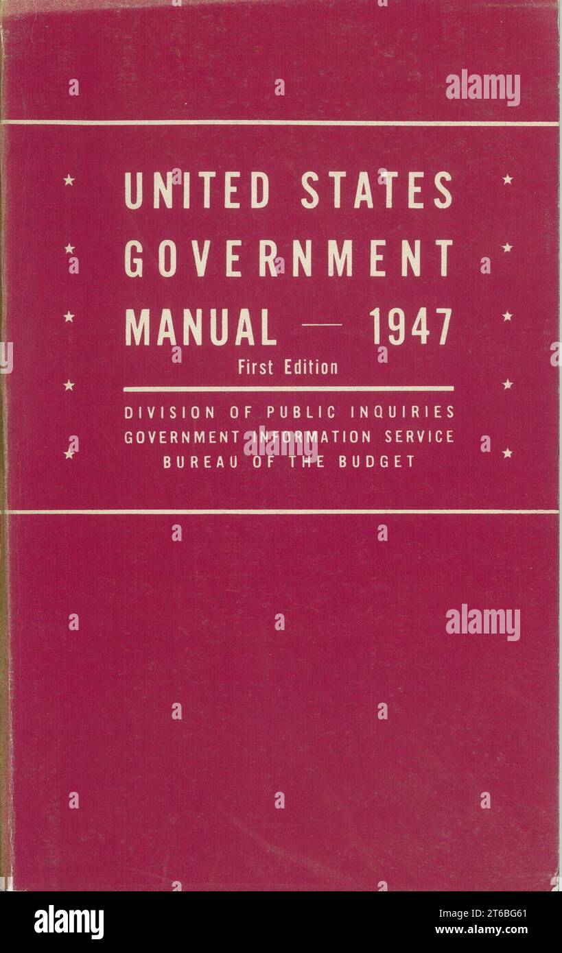USGM 1947 First Edition Stock Photo - Alamy