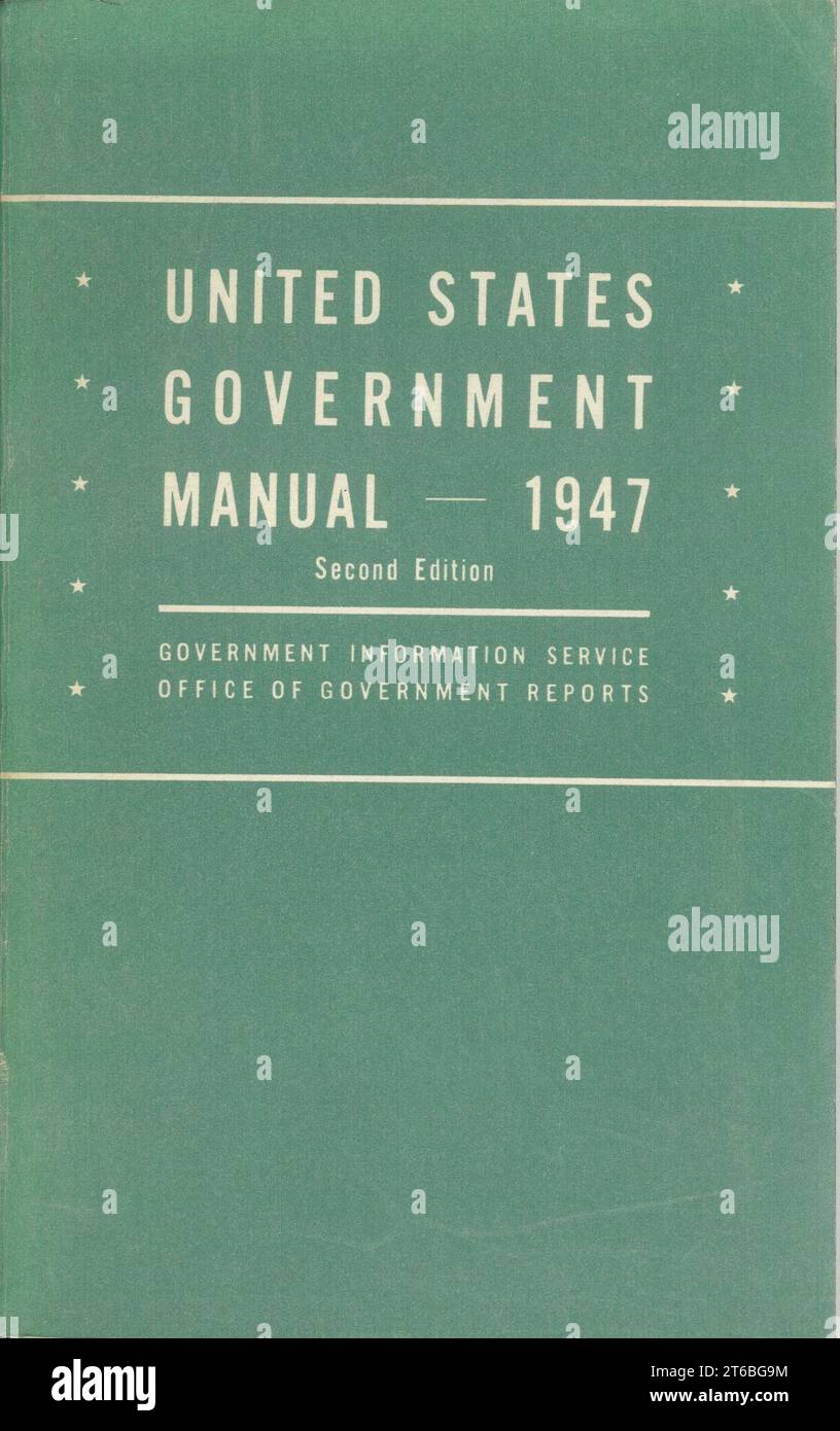 USGM 1947 Second Edition Stock Photo - Alamy