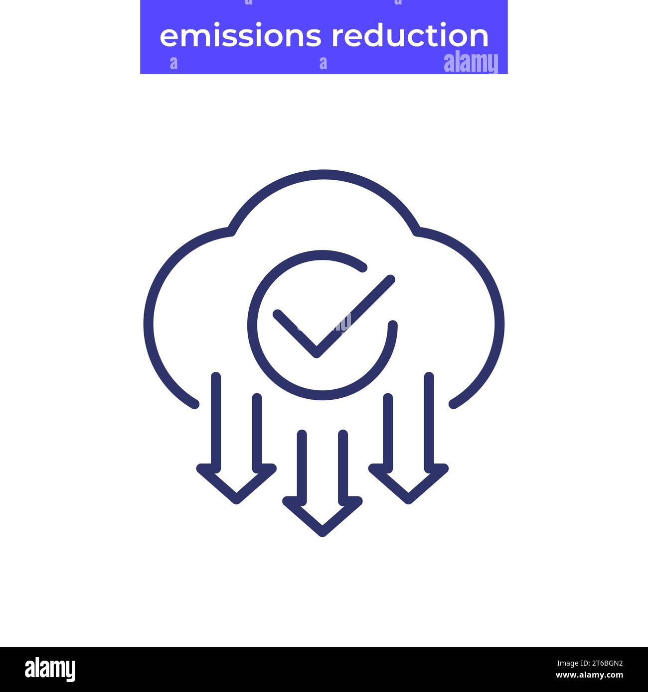 Reduce carbon emissions line Stock Vector Images - Alamy