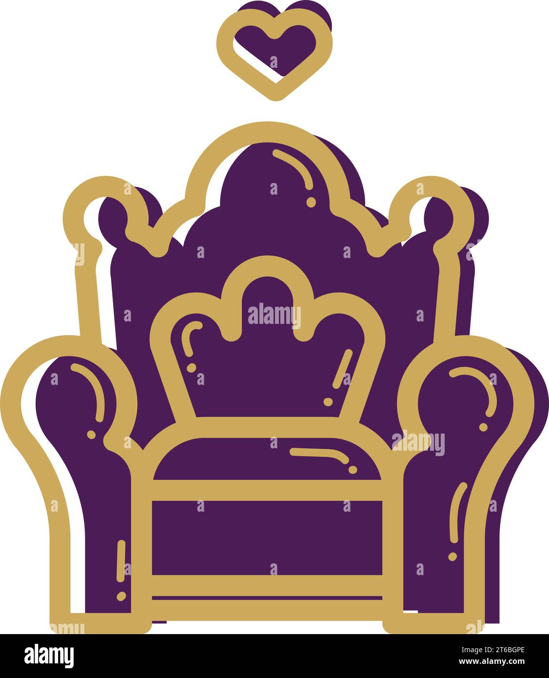 Empty medieval throne Stock Vector Images - Alamy