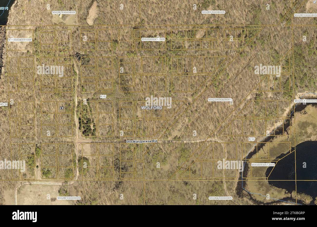 USGS GIS superimposed plat map of Manganese Minnesota Screenshot Stock ...