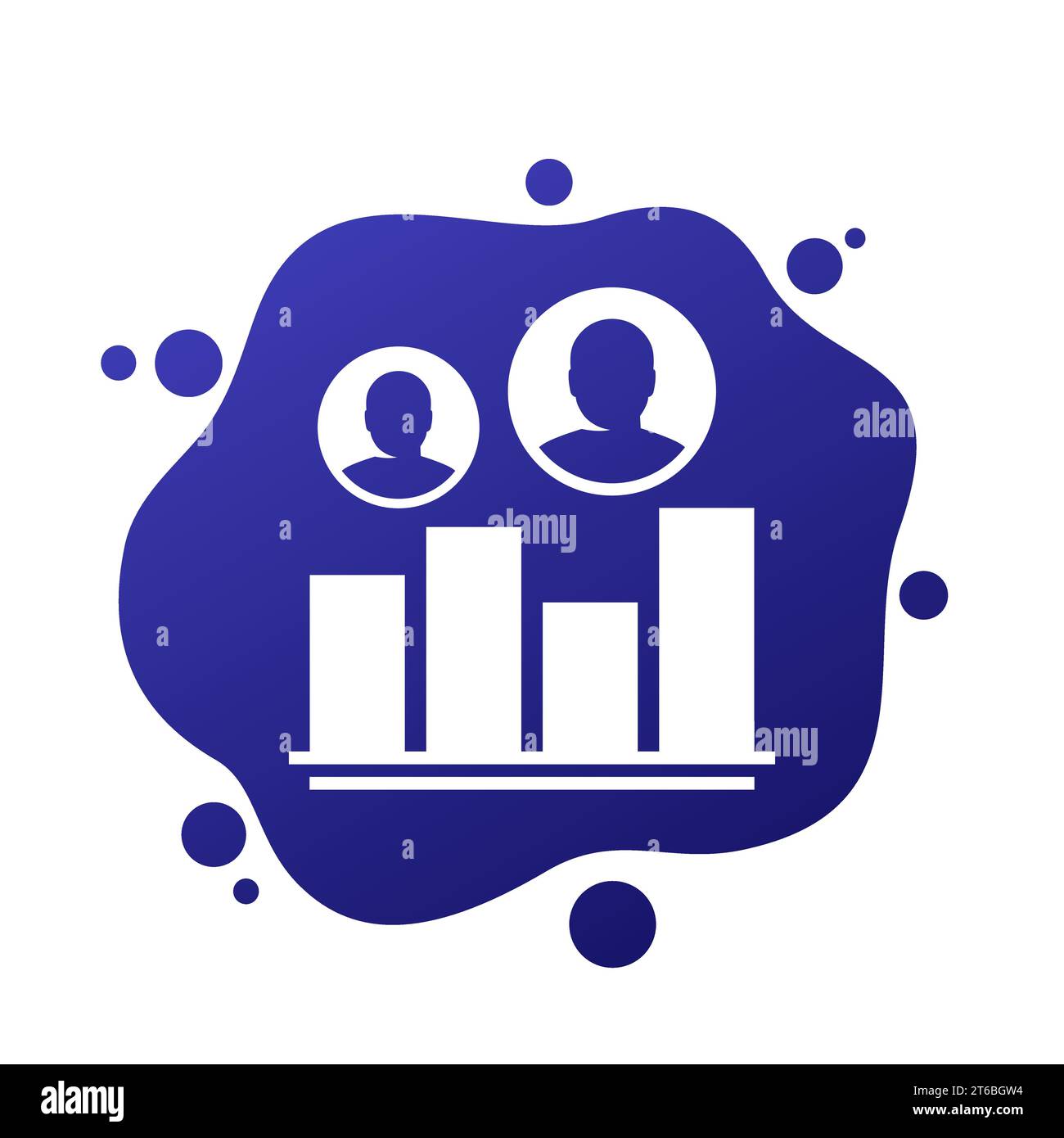 Customer Segmentation Vector Icon With A Graph Stock Vector Image And Art