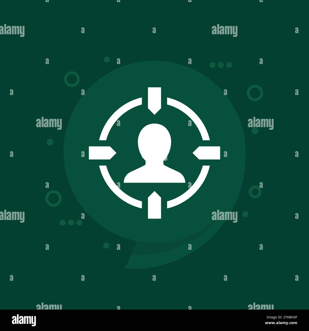 Customer centricity icon, client focused company Stock Vector Image ...