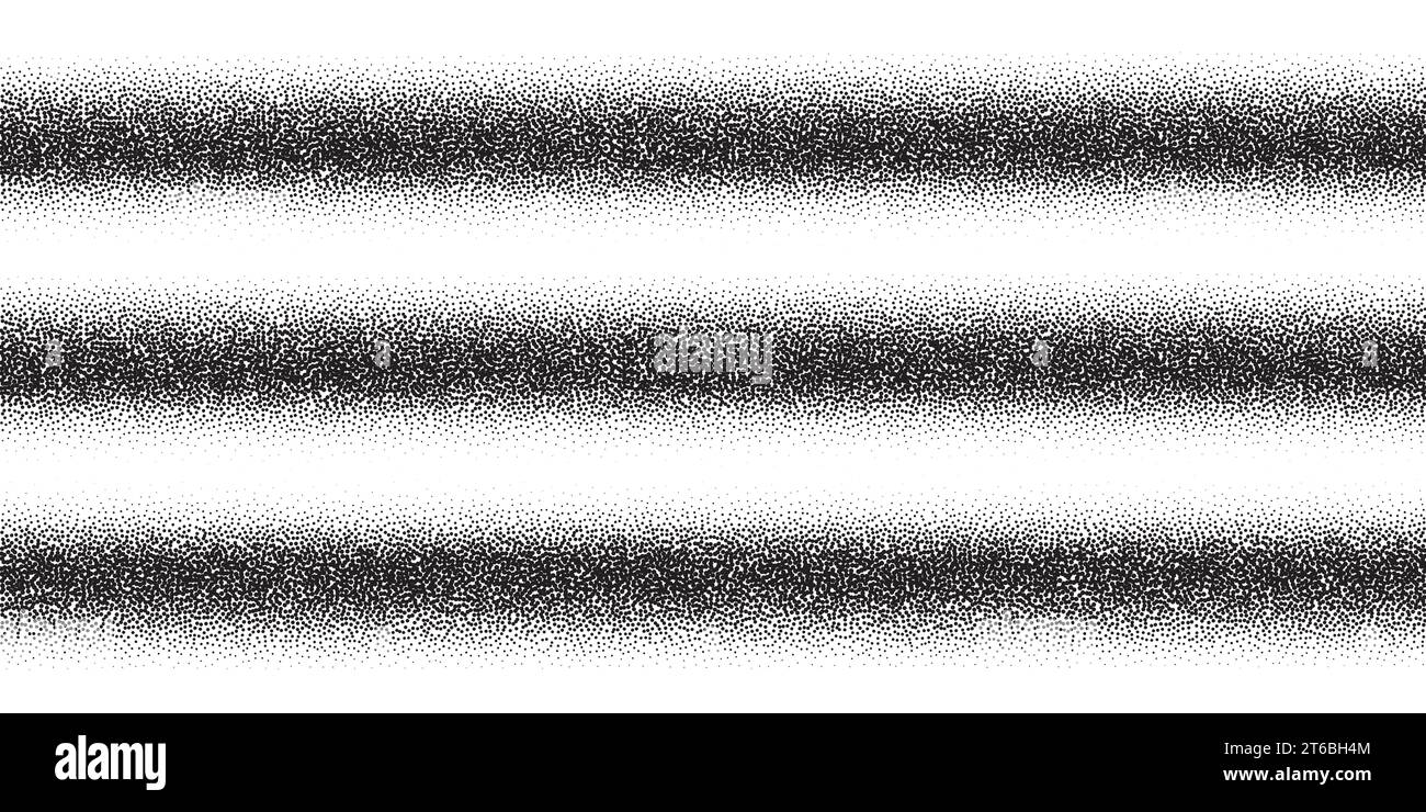 Dotwork stripes pattern background. Black noise stipple dots. Dotted ...