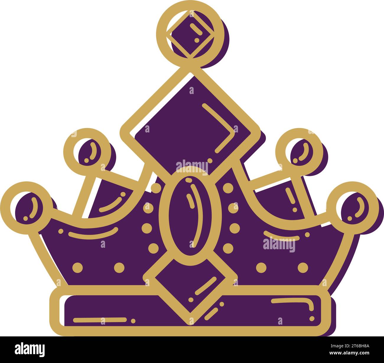 Isolated crown icon Royalty icon Vector Stock Vector Image & Art - Alamy