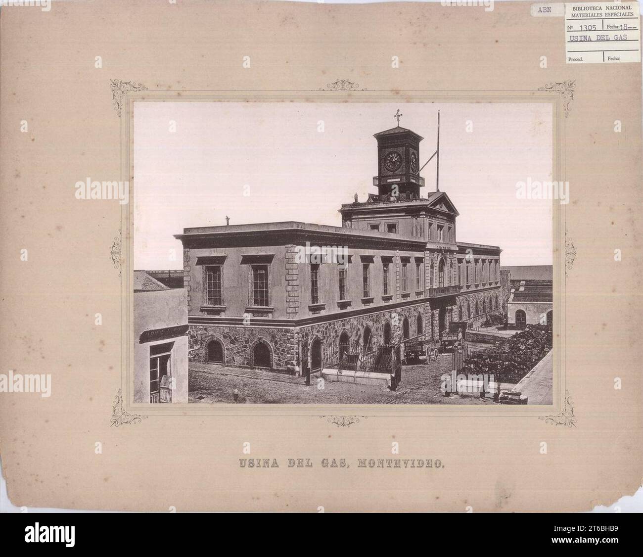 Usina del gas Montevideo 1890 Stock Photo - Alamy