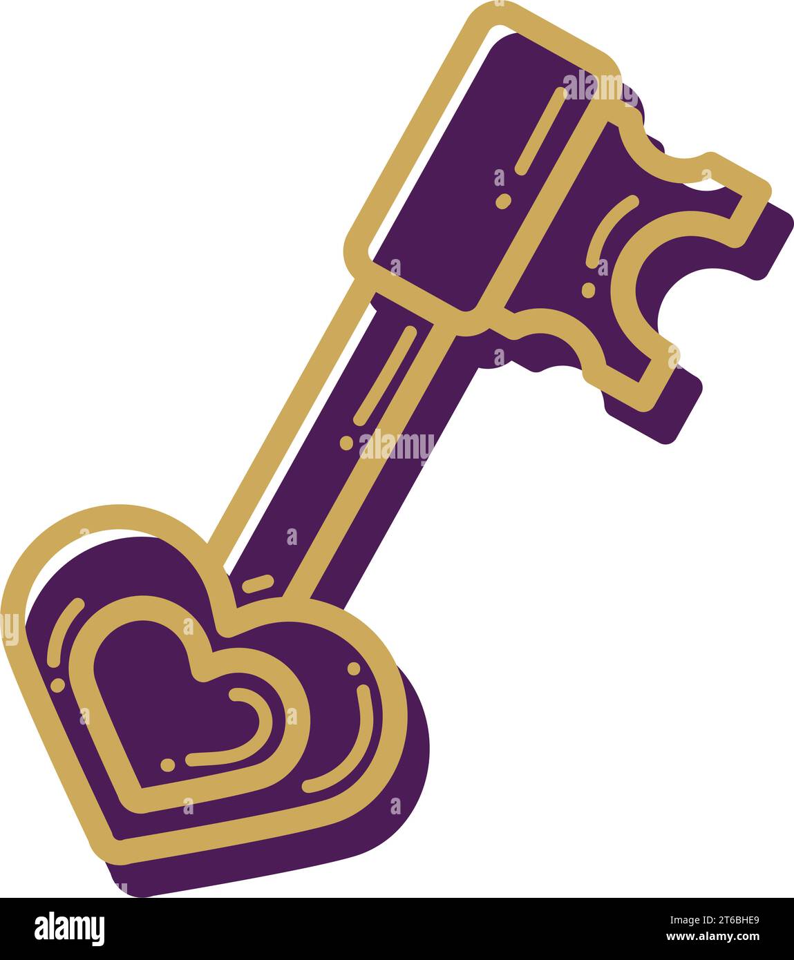 Isolated old castle key Royalty icon Vector Stock Vector Image & Art ...
