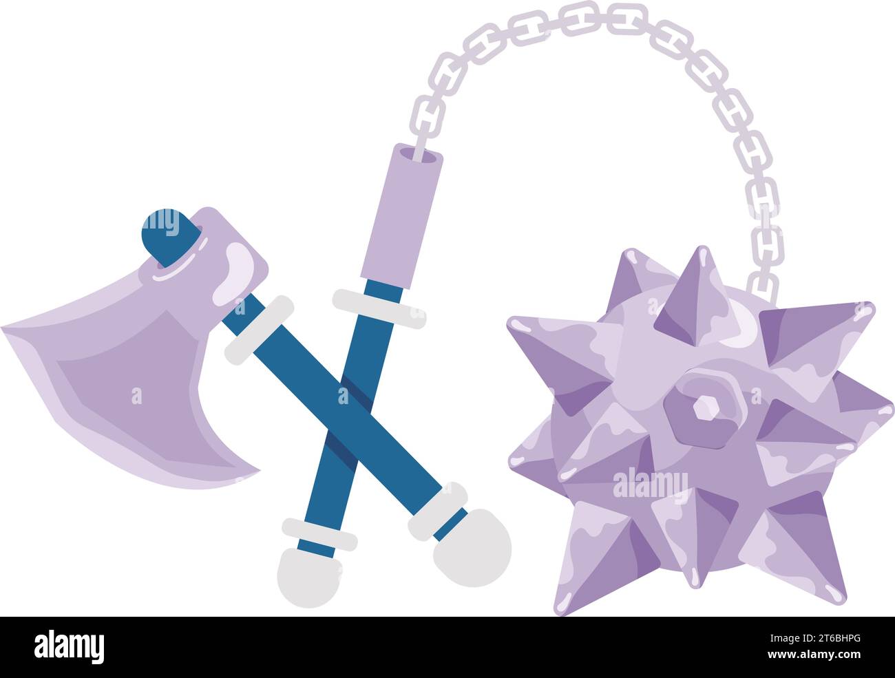 Isolated colored medieval weapon sketch icon Vector Stock Vector Image ...