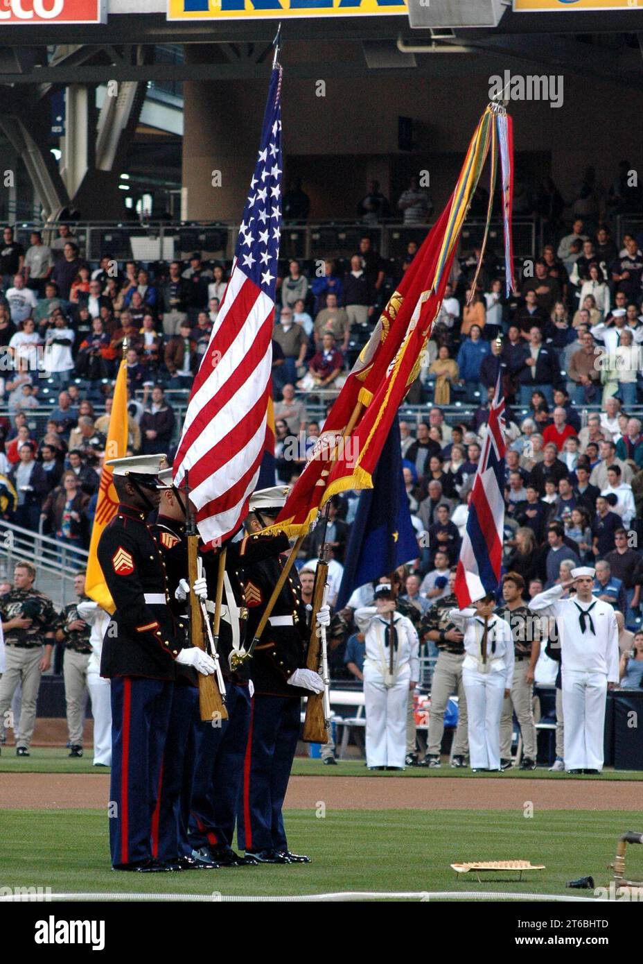 USMC Color Guard Stock Photo - Alamy