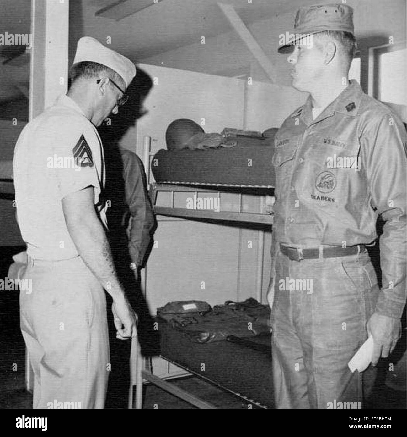 USMC barracks inspection Stock Photo - Alamy