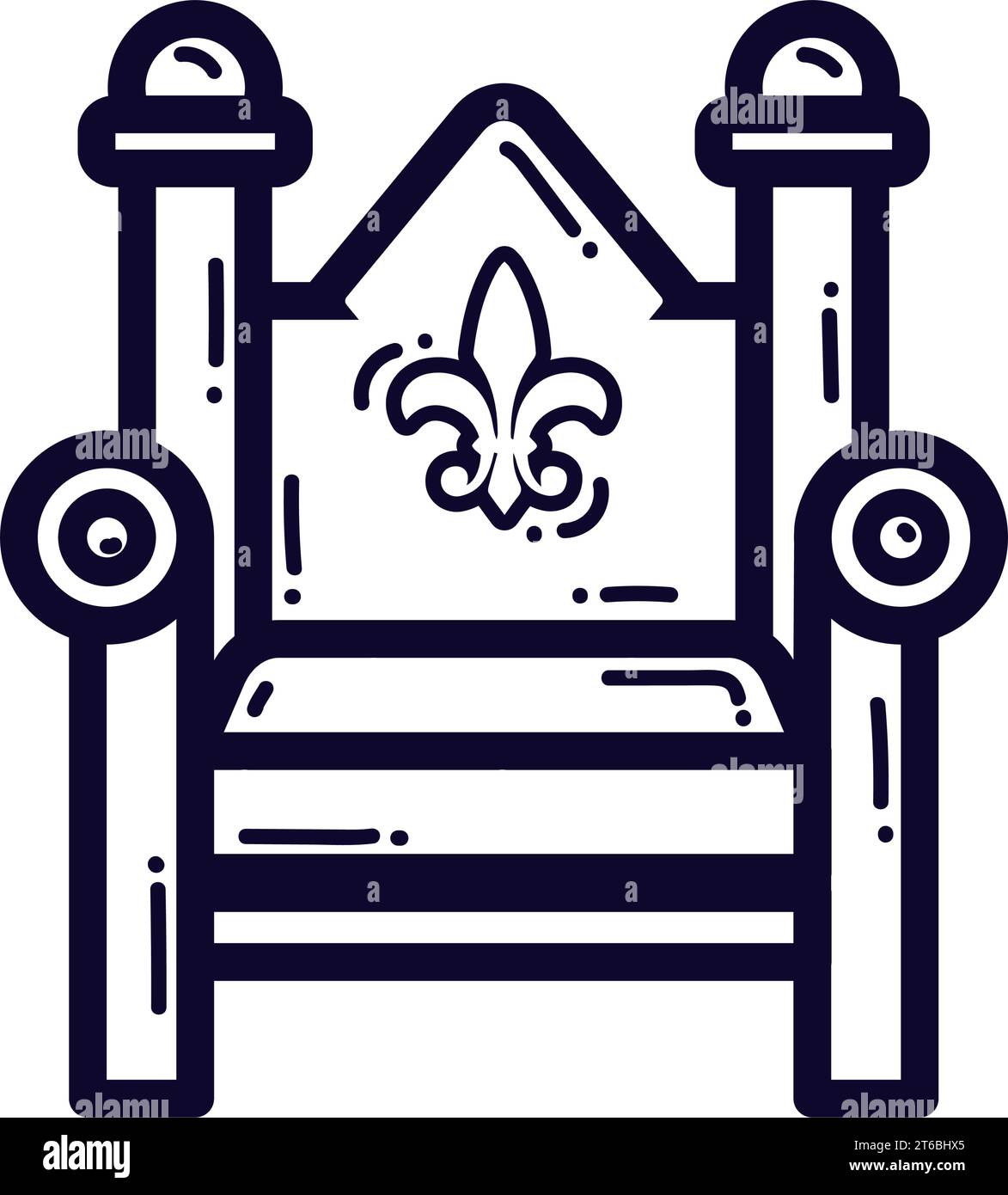 Isolated throne icon Royalty icon Vector Stock Vector Image & Art - Alamy