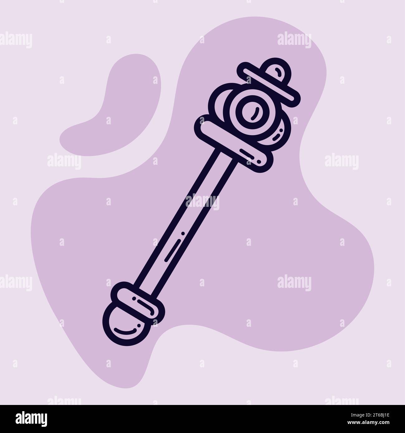 Isolated scepter icon Royalty jewelry Vector Stock Vector Image & Art ...