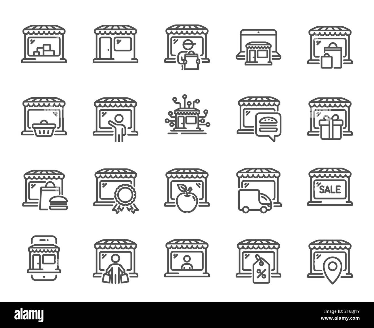 Delivery truck grocery Black and White Stock Photos & Images - Alamy