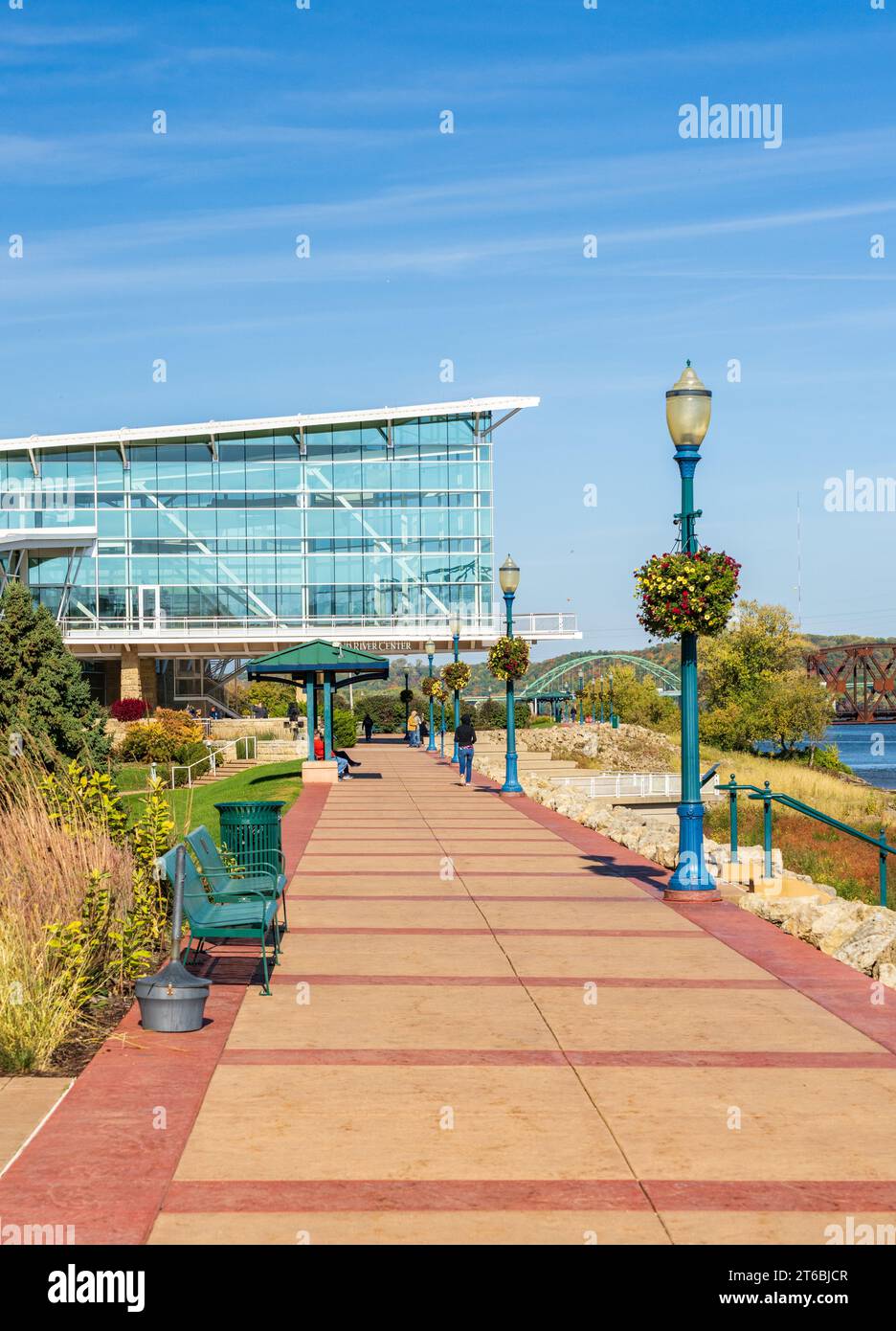 Dubuque, IA - 17 October 2023: Modern Grand River Center conference and ...