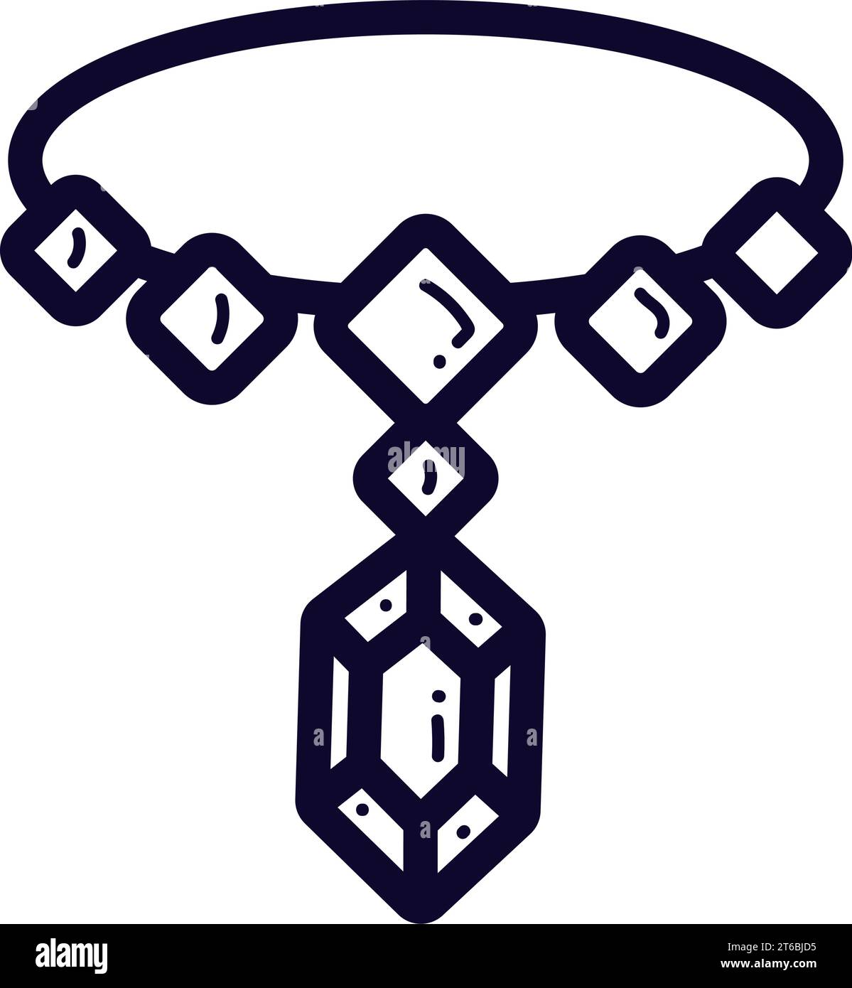 Isolated necklaces icon Royalty jewelry Vector Stock Vector Image & Art ...