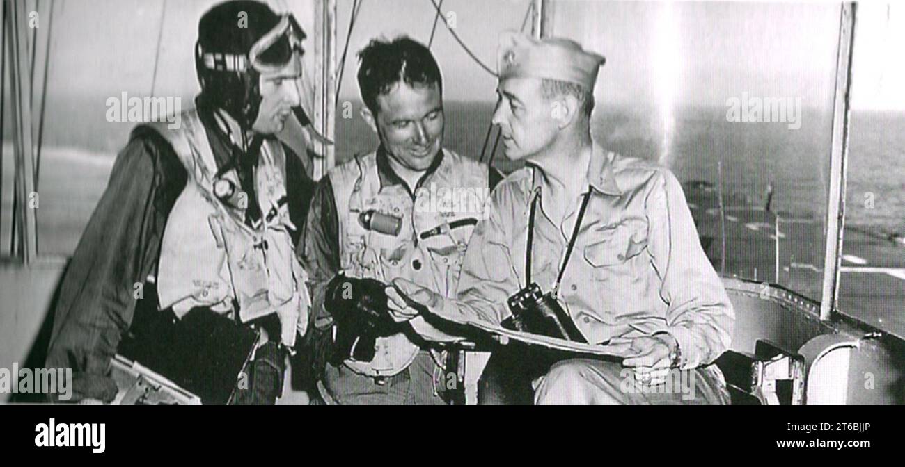 USN Captain John S. Thach USS Sicily (CVE-118 Stock Photo - Alamy