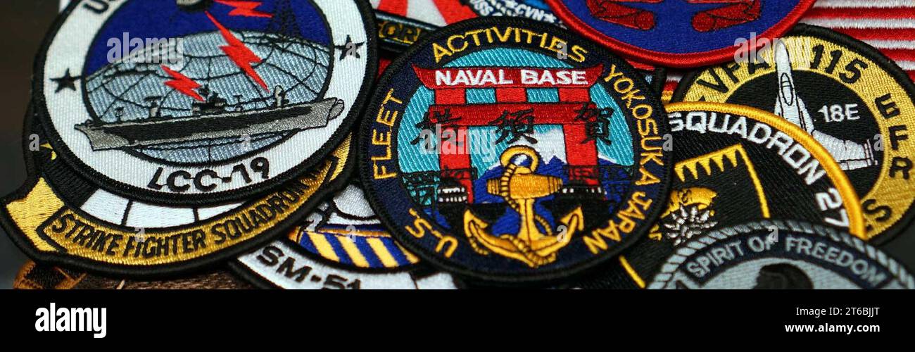 USN command patches Stock Photo - Alamy