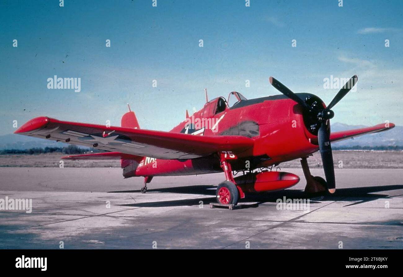USN F6F-5K Hellcat Red Drone Stock Photo - Alamy