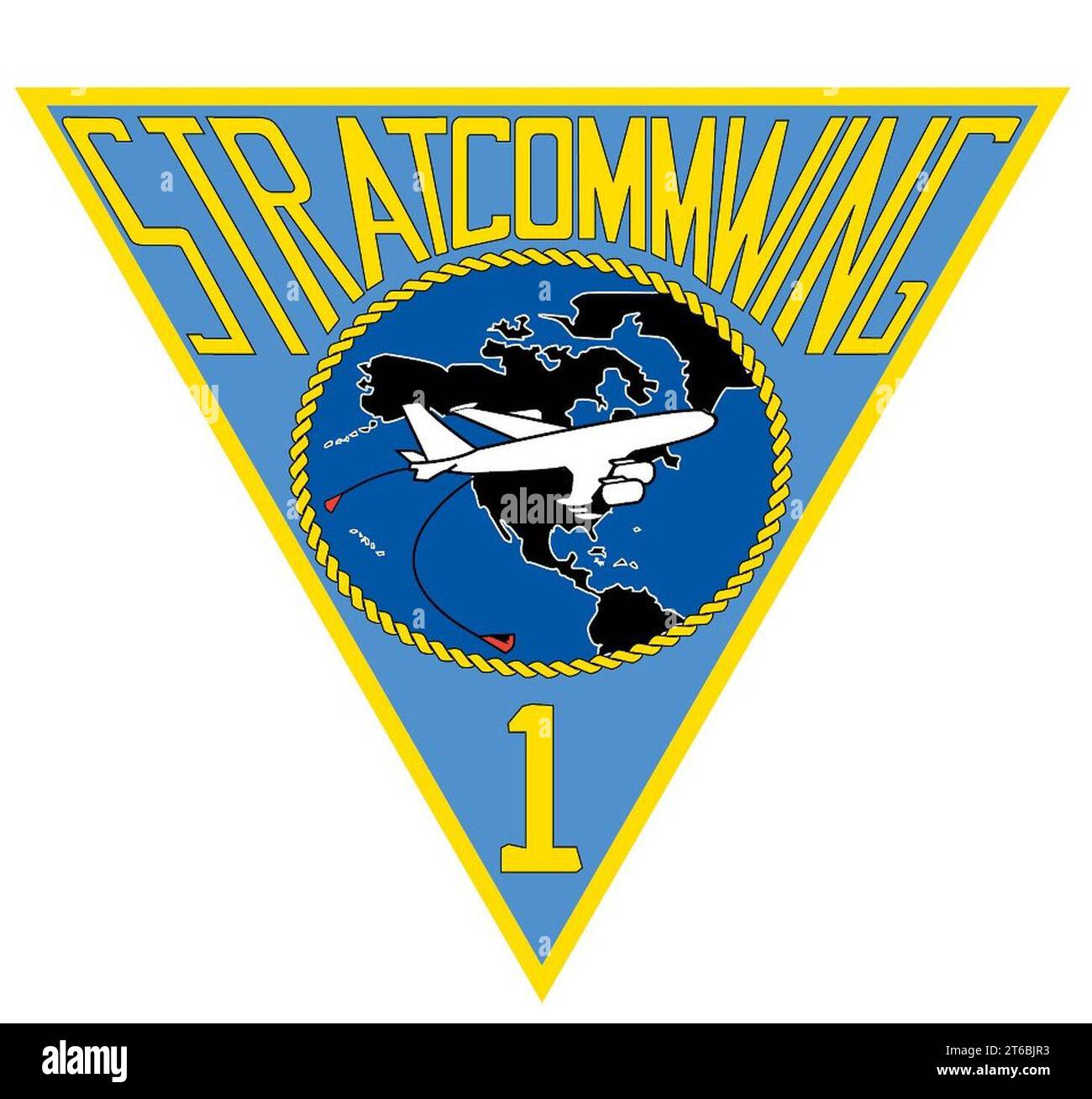USN Strategic Communications Wing One insignia Stock Photo - Alamy