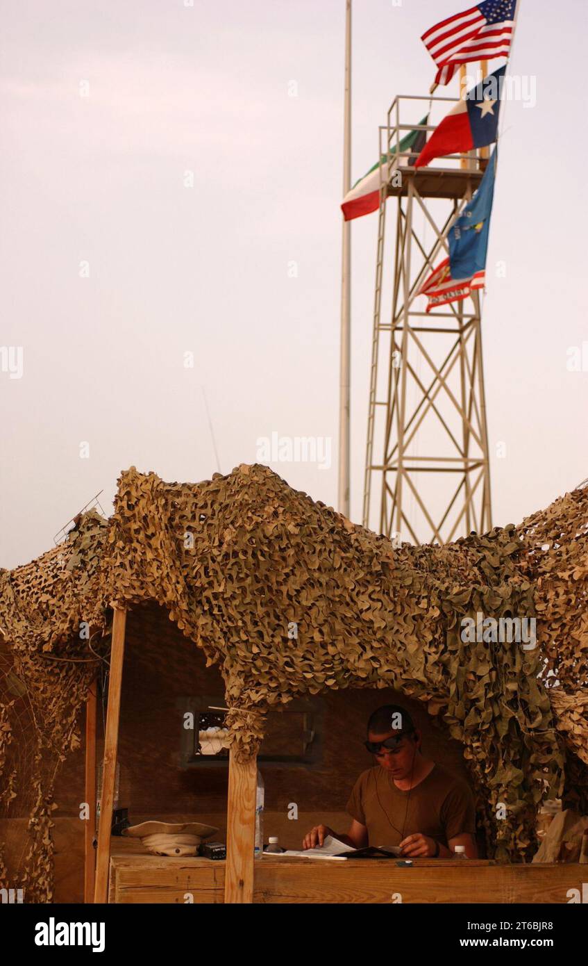 USN observation post in Kuwait Stock Photo - Alamy