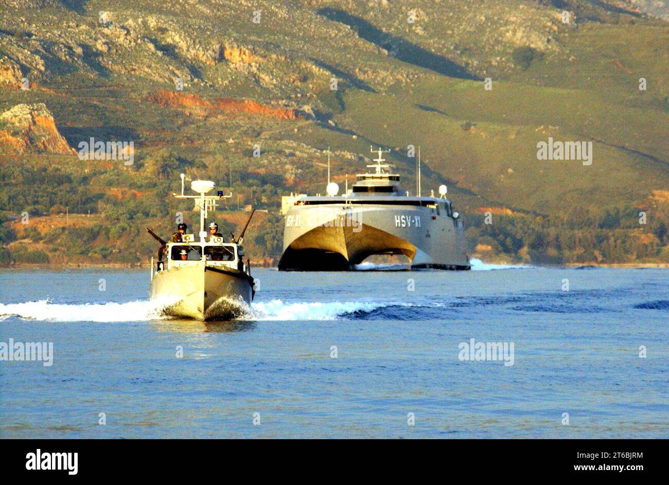 USN Joint Venture (HSV-X1) in Souda Bay Stock Photo - Alamy