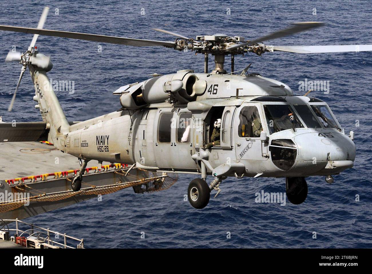USN MH-60S Landing Stock Photo - Alamy