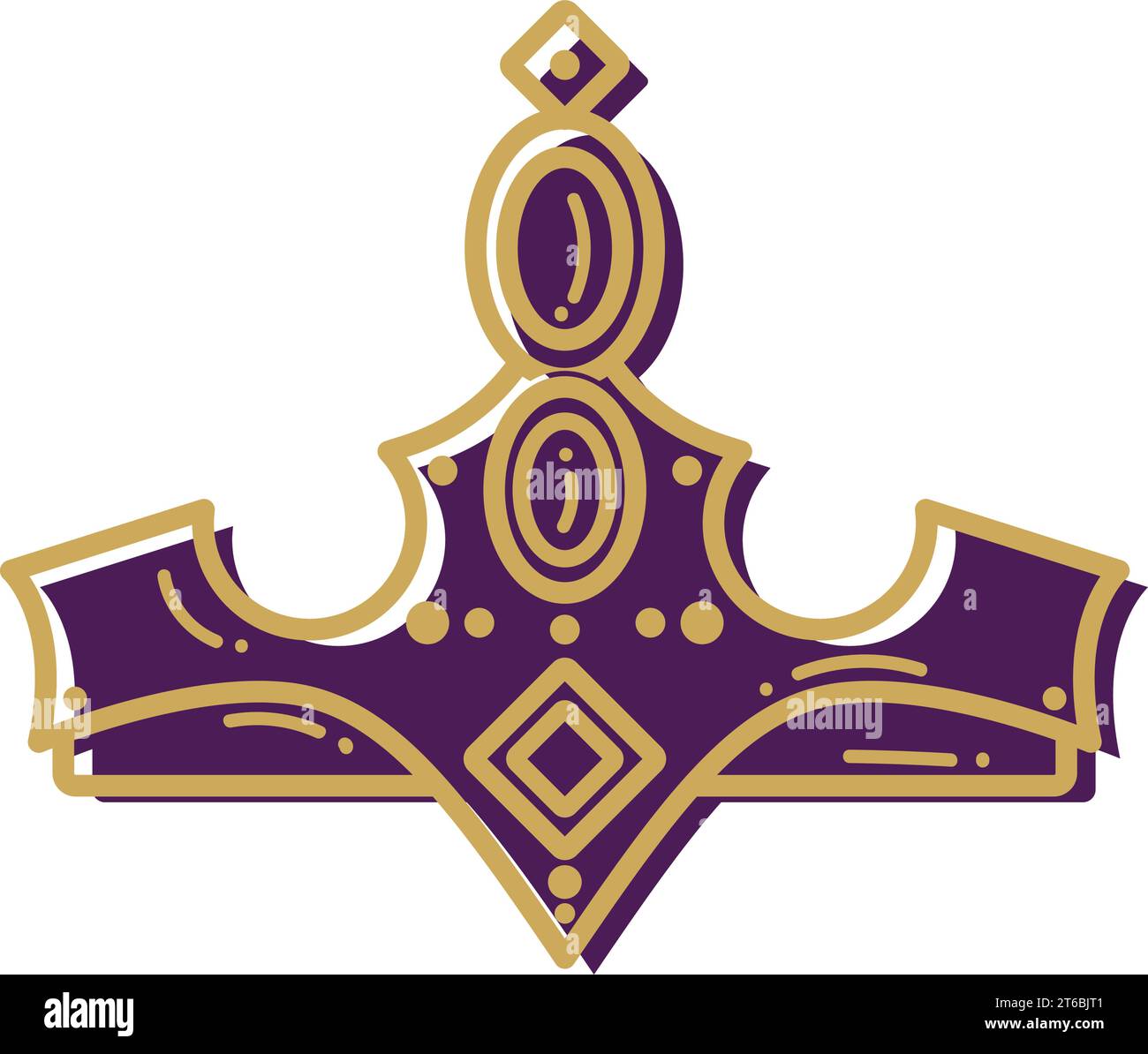 Isolated crown icon Royalty icon Vector Stock Vector Image & Art - Alamy