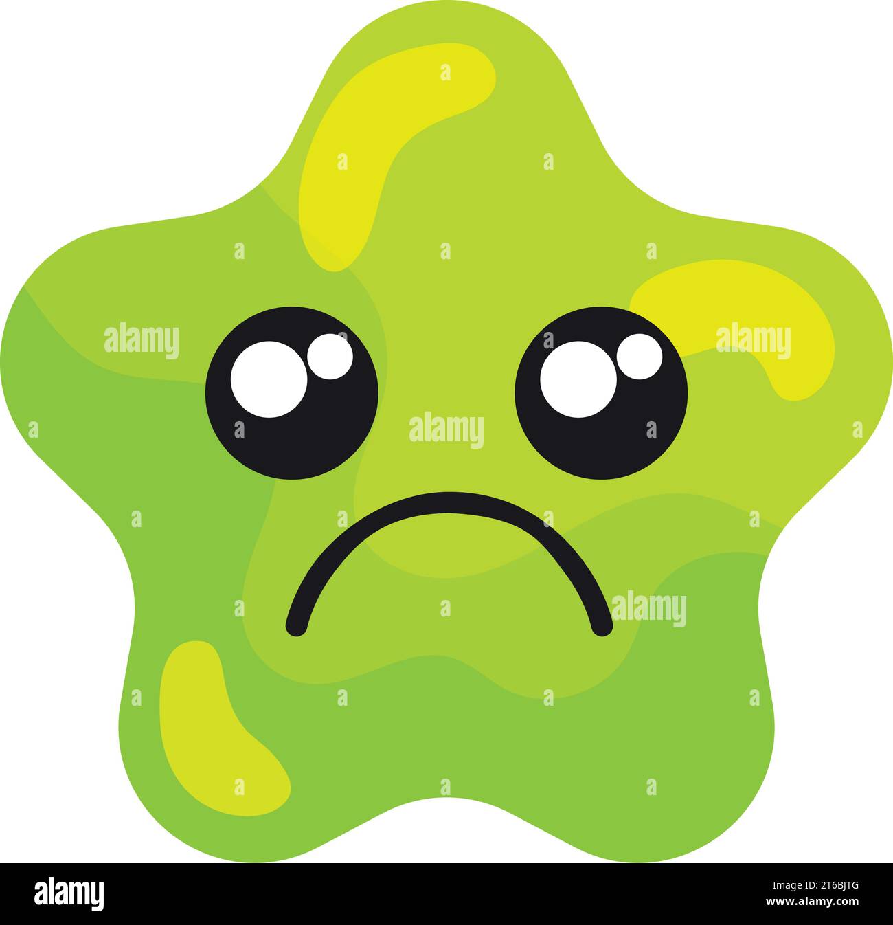 Isolated sad cute star shape emoji Vector Stock Vector Image & Art - Alamy
