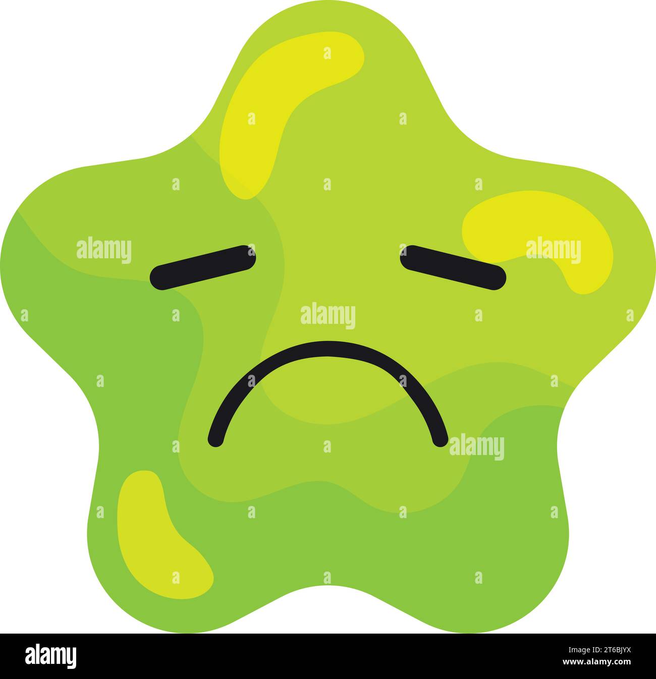 Isolated sad cute star shape emoji Vector Stock Vector Image & Art - Alamy