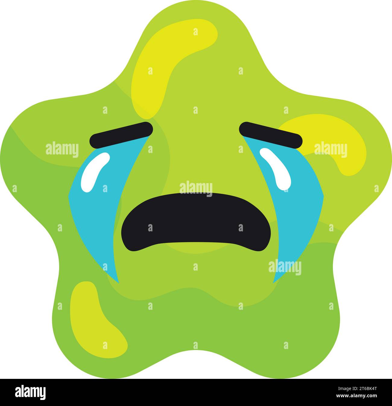Cartoon emoji emoticon crying face Stock Vector Images - Alamy