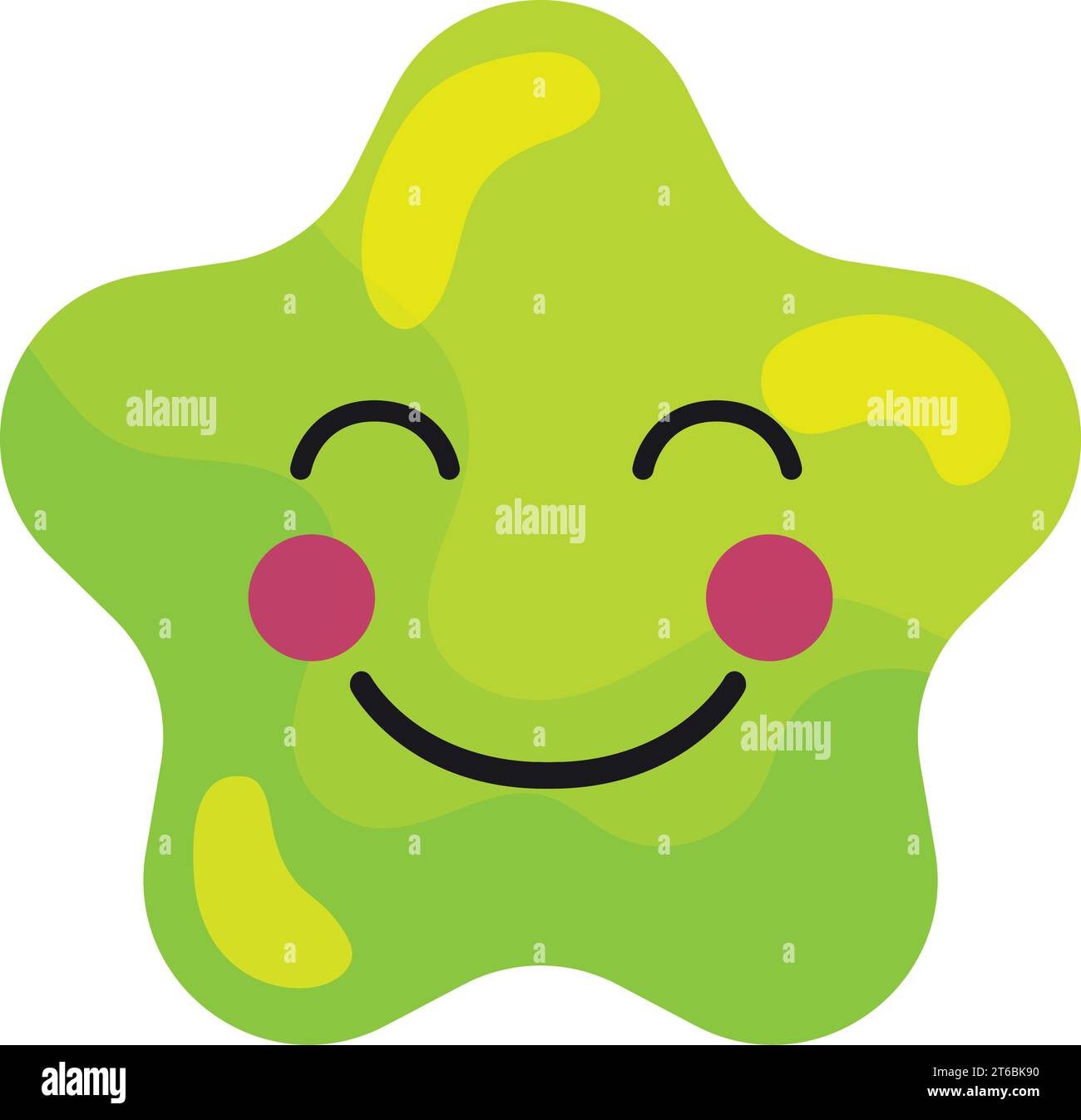 Isolated happy cute star shape emoji Vector Stock Vector Image & Art ...