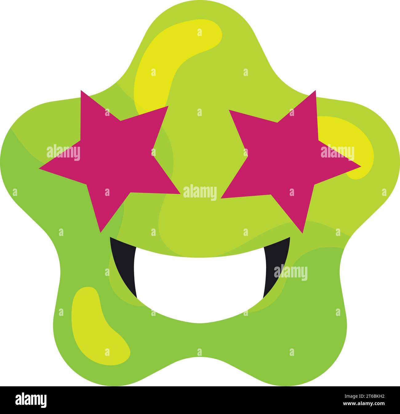 Isolated happy cute star shape emoji Vector Stock Vector Image & Art ...