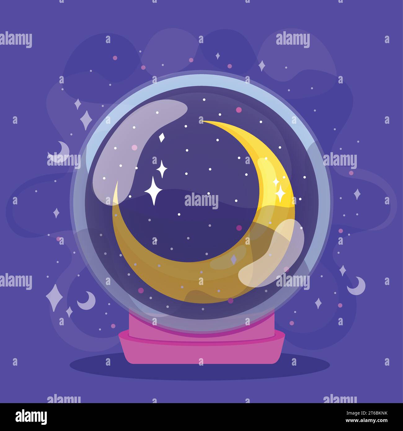 Transparent crystal ball Stock Vector Images - Alamy