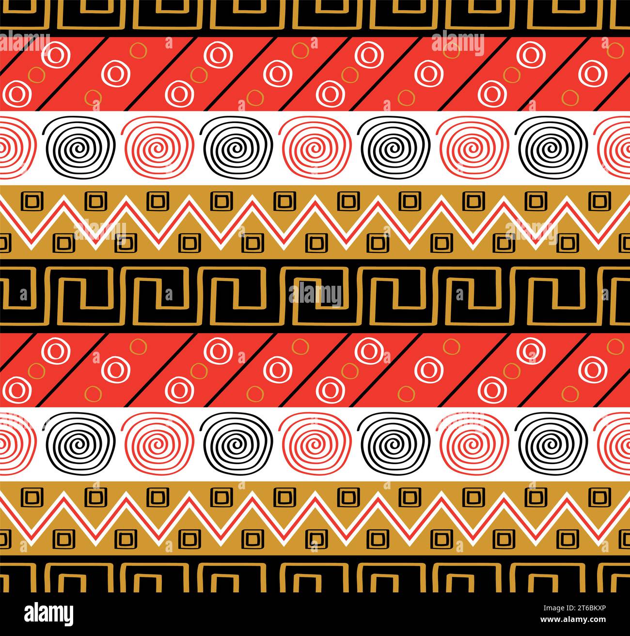 Beautiful ancient incaic design seamless pattern Stock Vector Image ...
