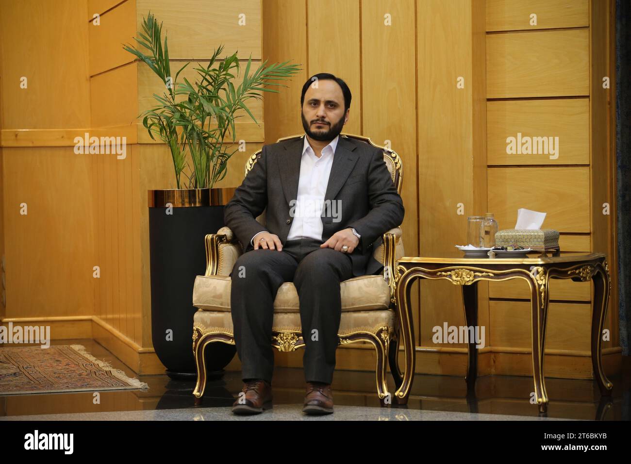 Tehran, Iran. 9th Nov, 2023. Iranian government spokesman ALI BAHADORI ...