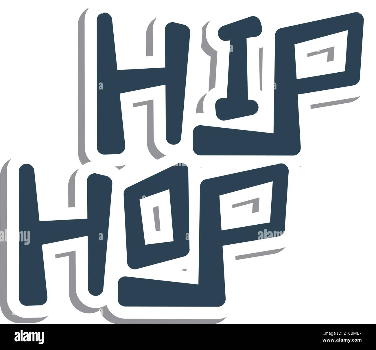 Colored Hip Hop lettering Vector Stock Vector Image & Art - Alamy