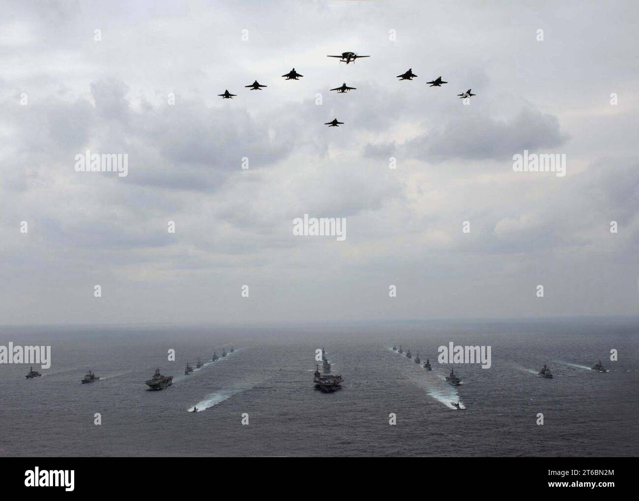 USN-JASDF ship and aircraft formations during ANNUALEX 2008 081119 ...