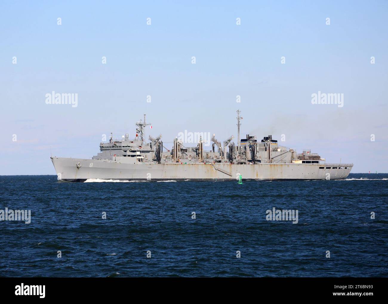 USNS Arctic (T-AOE-8) underway off Virginia Beach on 11 February 2016 ...
