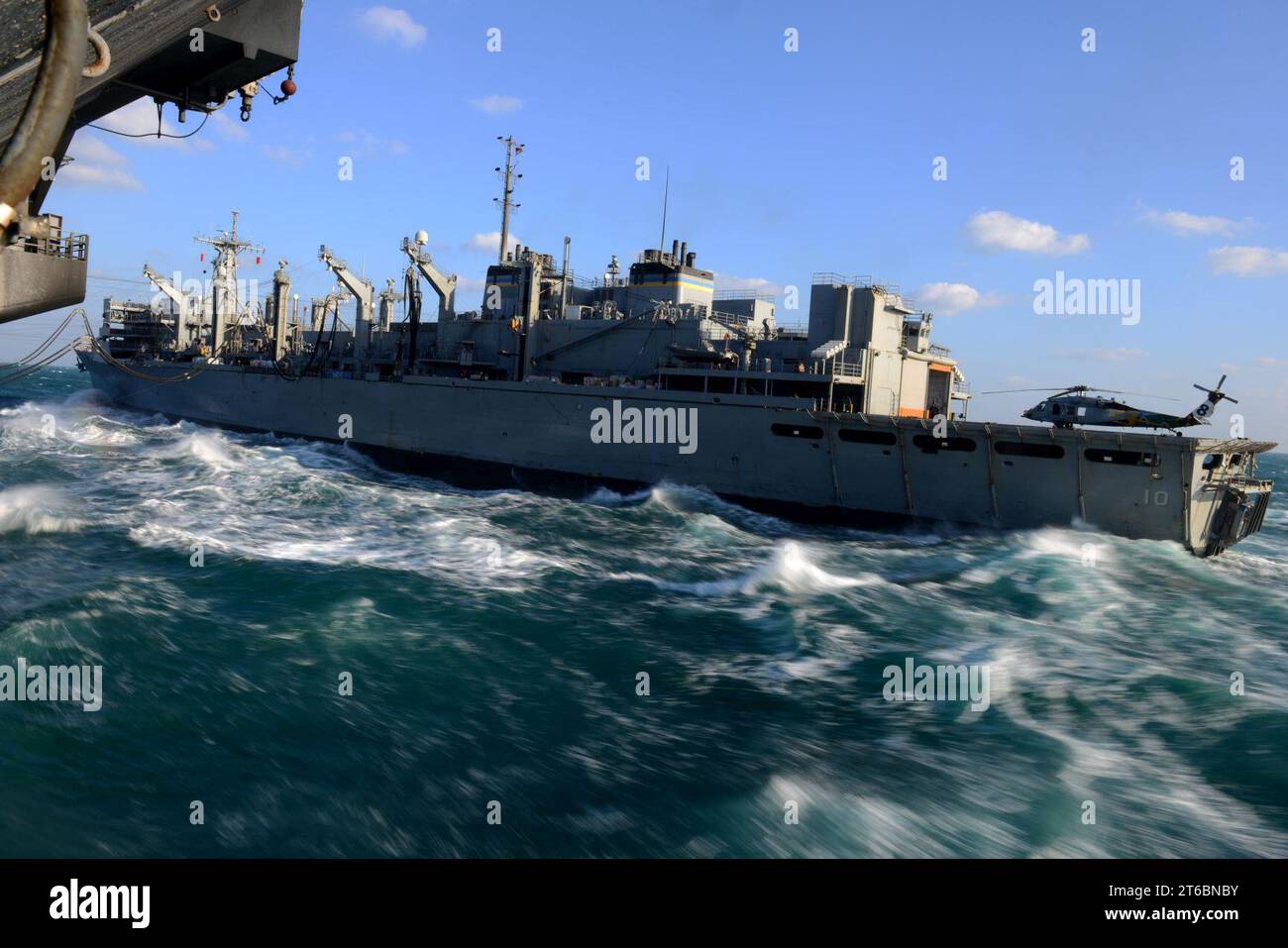 USNS Bridge conducts a replenishment-at-sea. (8387279572 Stock Photo ...