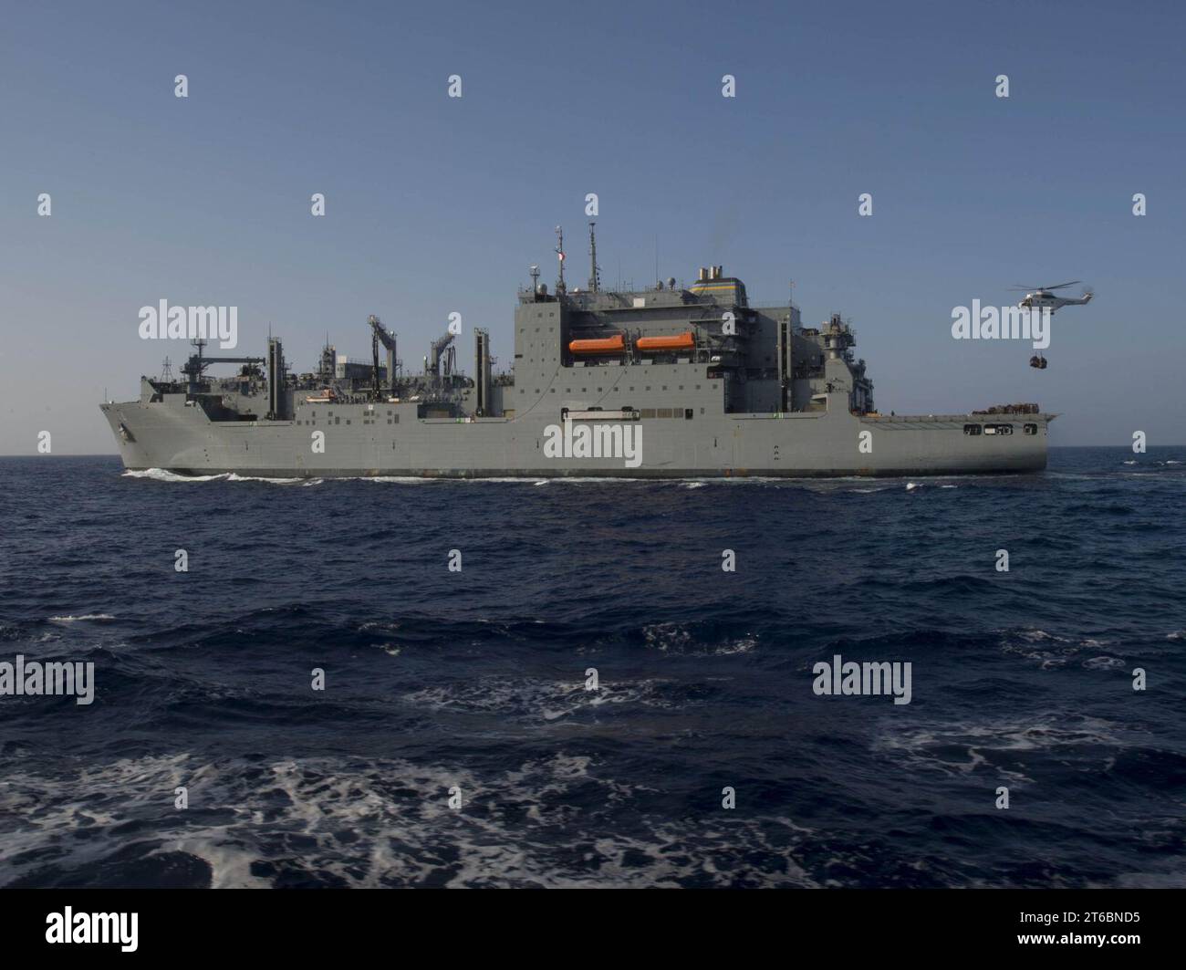 USNS Cesar Chavez (T-AKE-14) in the Red Sea 2013 Stock Photo - Alamy