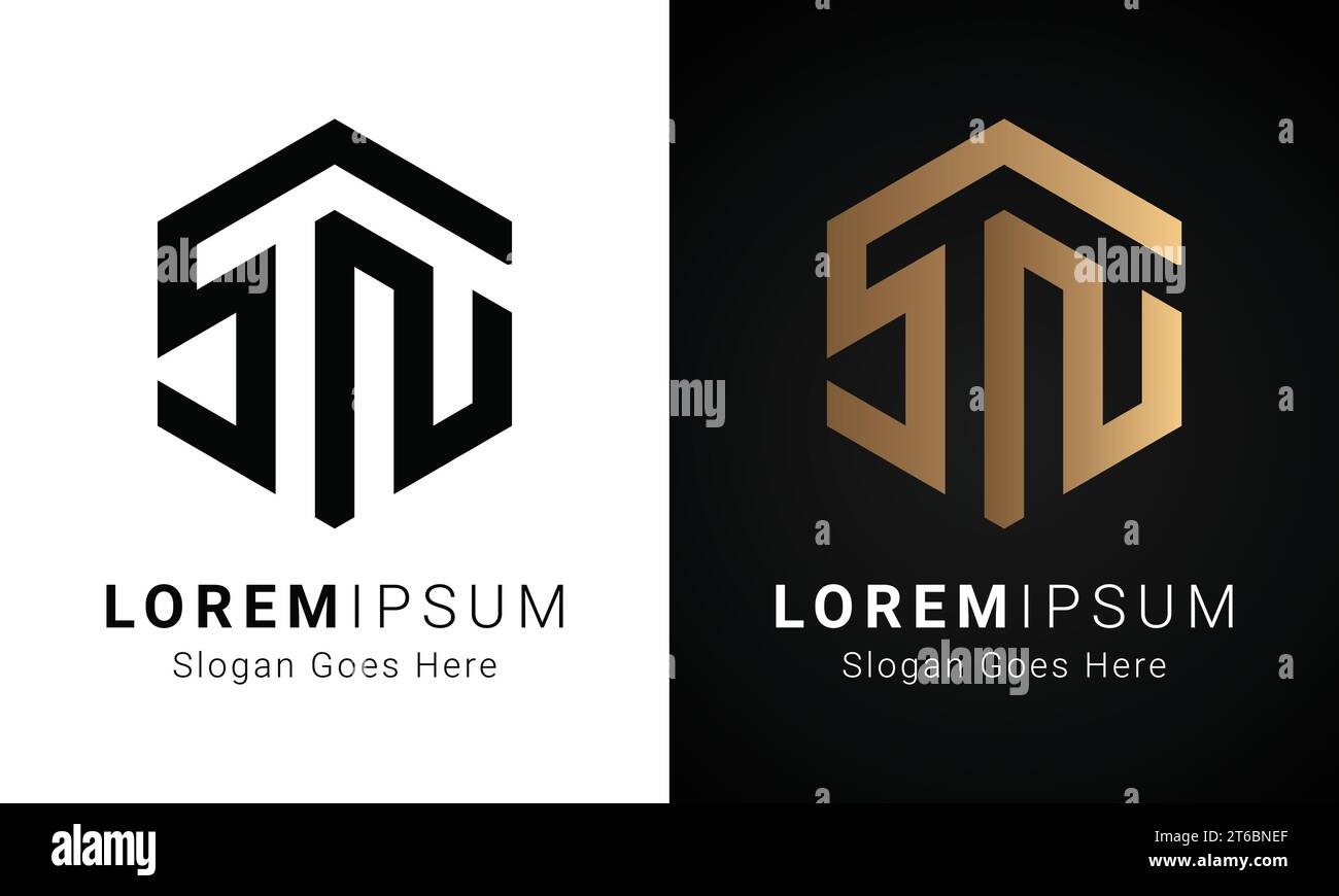 Letter sn logo hi-res stock photography and images - Alamy