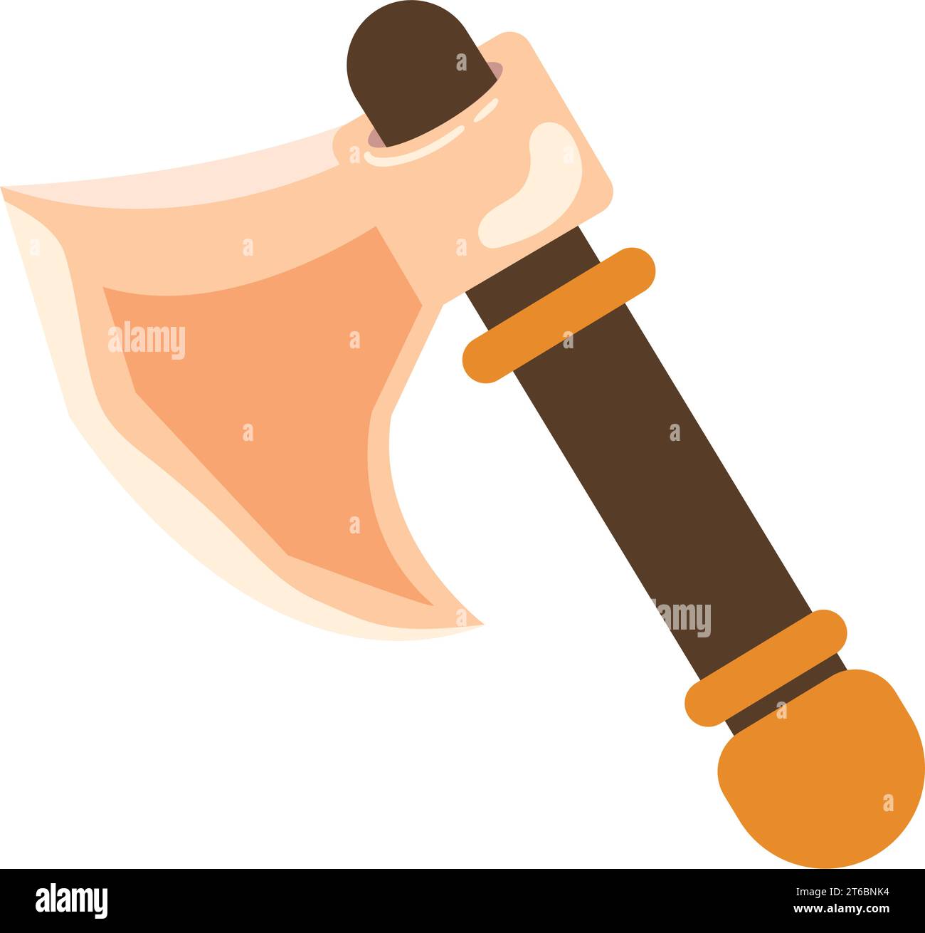Isolated colored medieval axe weapon sketch icon Vector Stock Vector ...