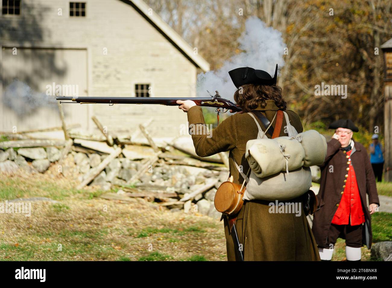 October 2023 Battle Road - Lincoln, Massachusetts. An actor In ...