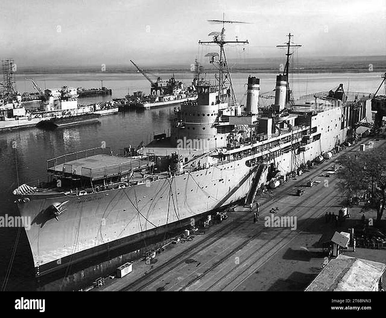 USNS Corpus Christi Bay T-ARVH-1 Charleston Naval Shipyard Stock Photo ...