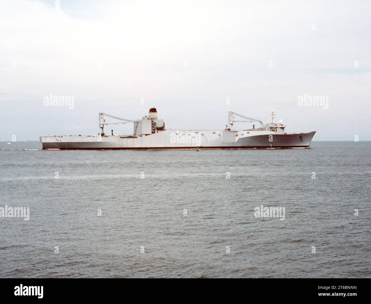 USNS Denebola (T-AKR-289) underway in the Atlantic Ocean on 12 ...