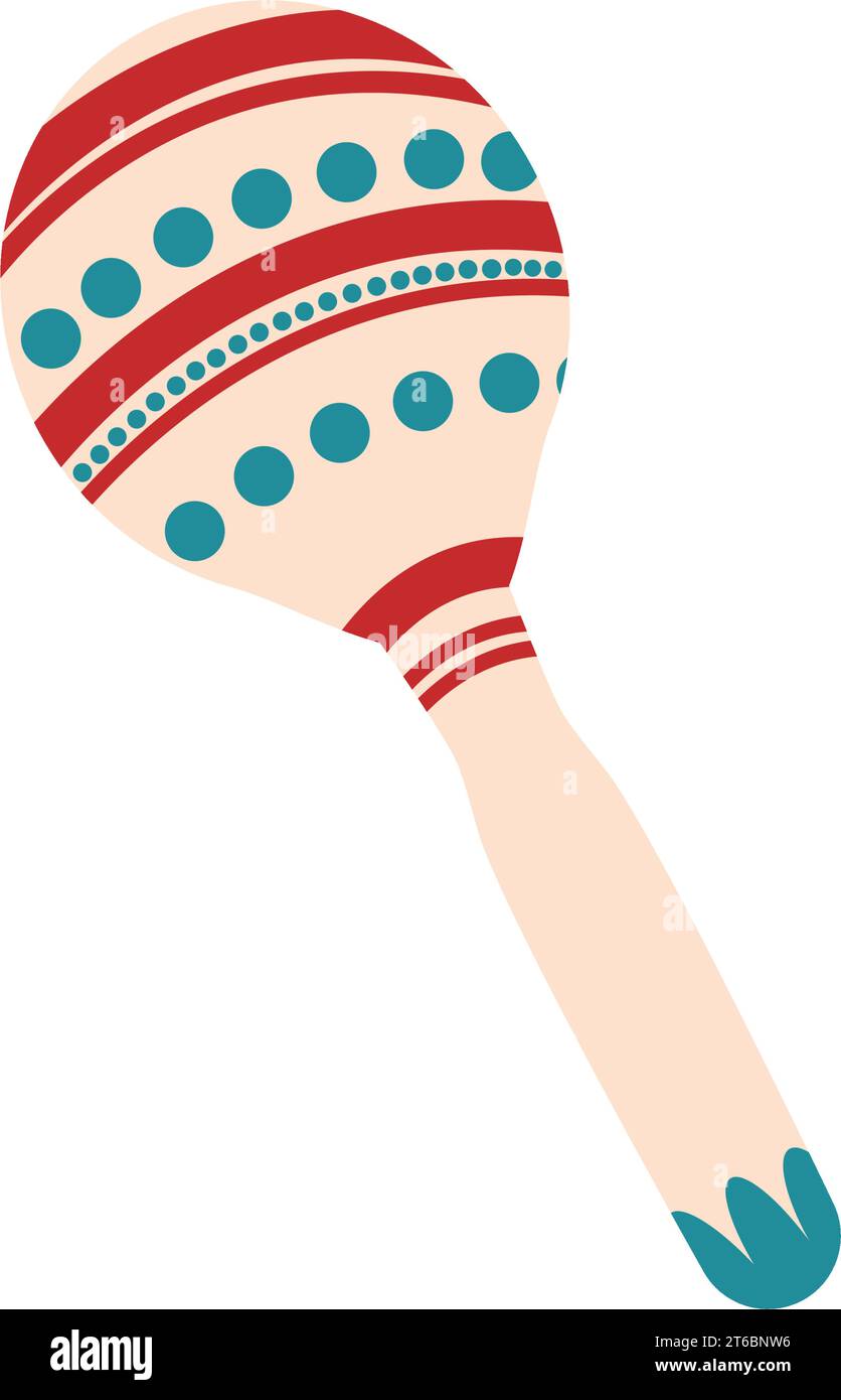 Isolated colored maraca musical instrument Vector Stock Vector Image ...