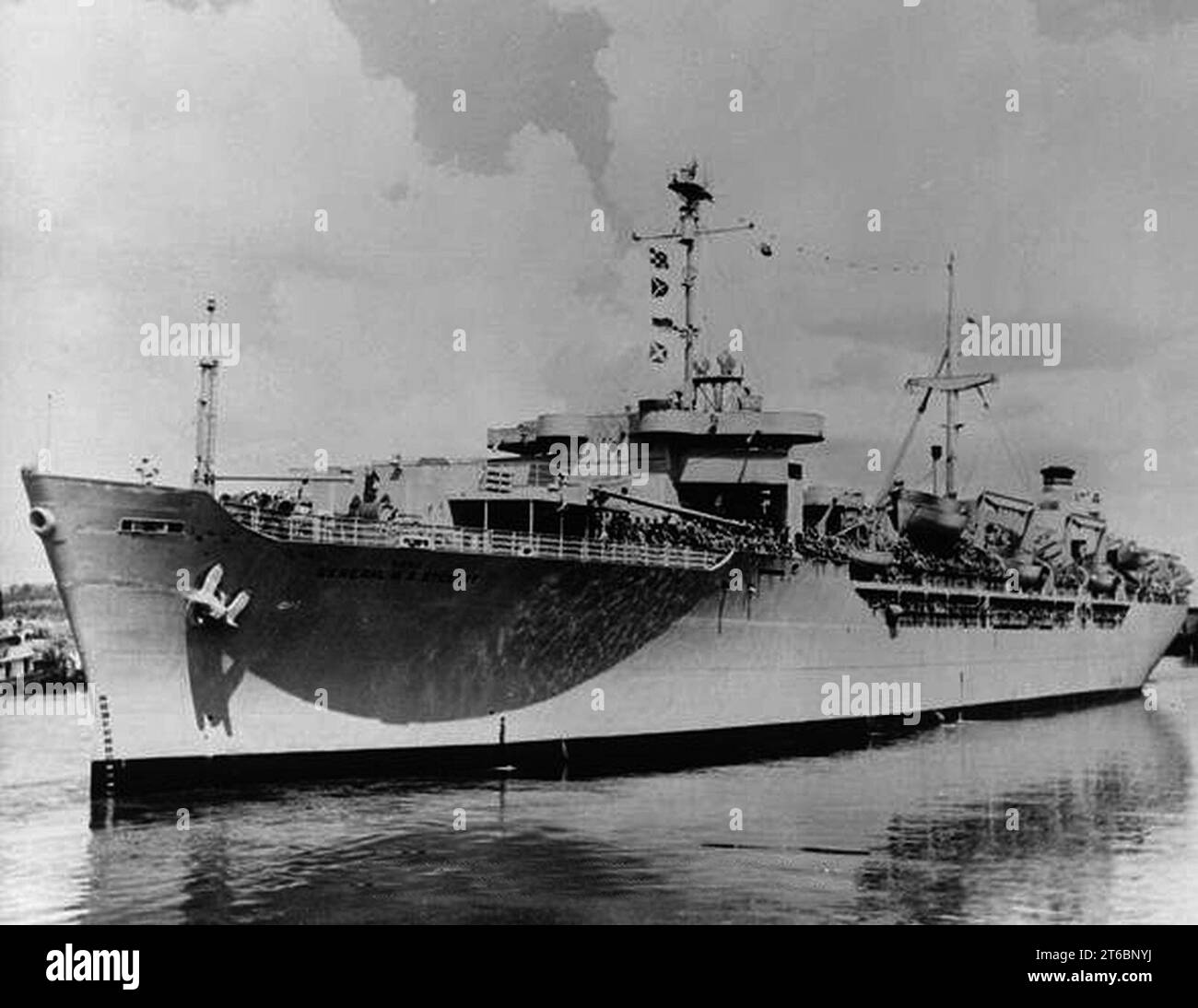 USNS General M. B. Stewart (T-AP-140), in the 1950s Stock Photo - Alamy