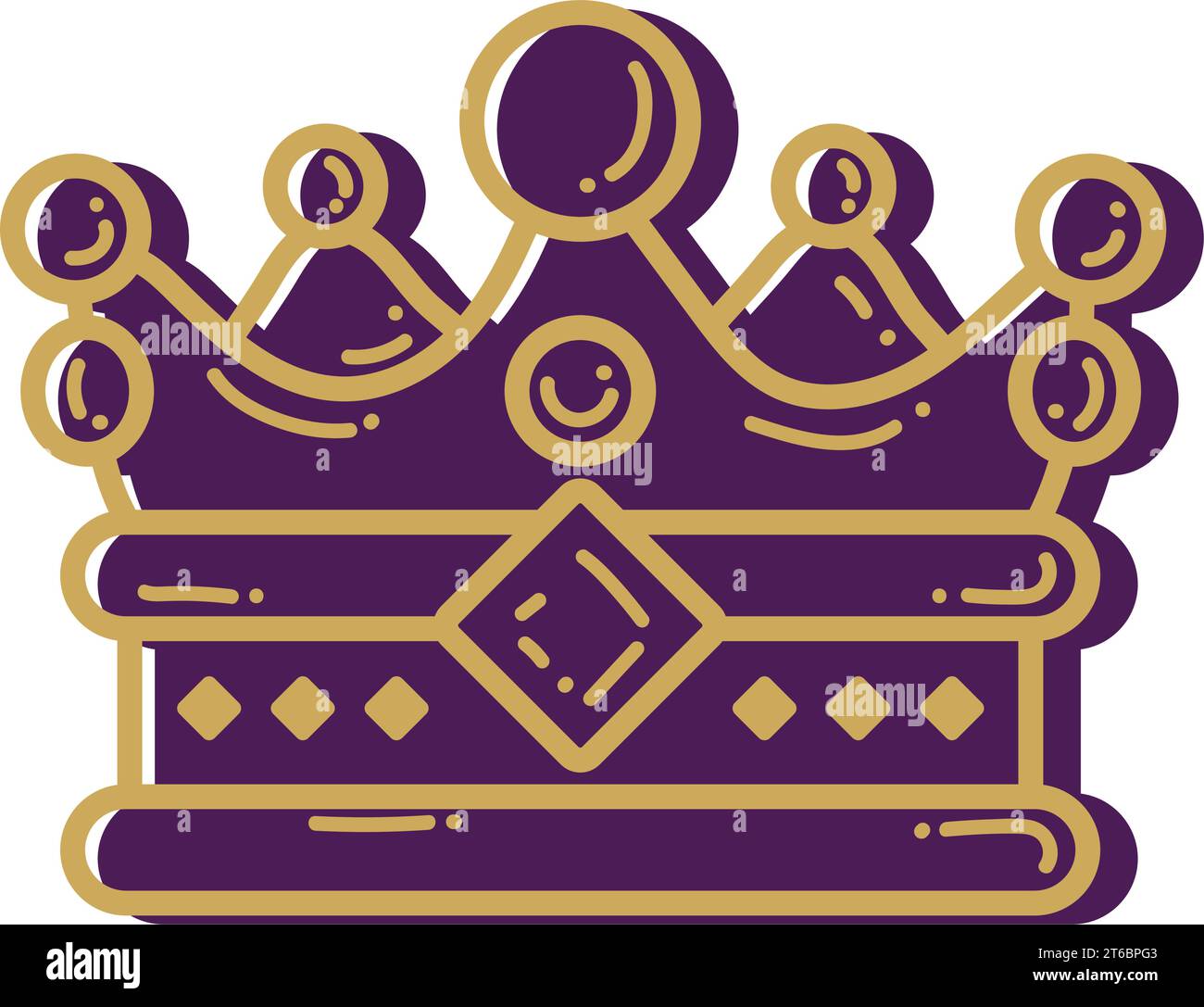Isolated crown icon Royalty icon Vector Stock Vector Image & Art - Alamy